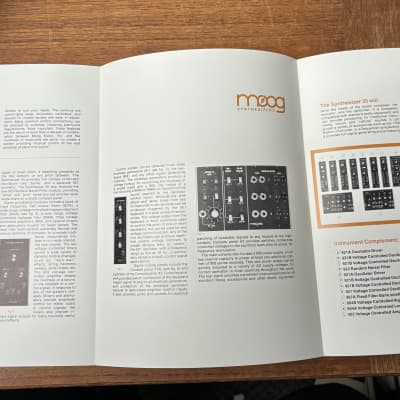 Vintage Moog Synthesizer 35 Brochure/Catalog 1976 | Reverb