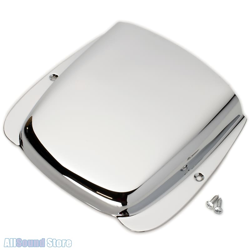 Steel Bridge Cover for Fender Jazz Bass with Screws - CHROME | Reverb