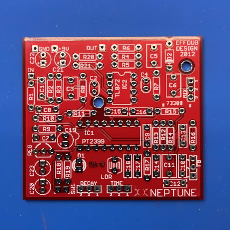 Effdub Design Neptune Delay PCB | Reverb