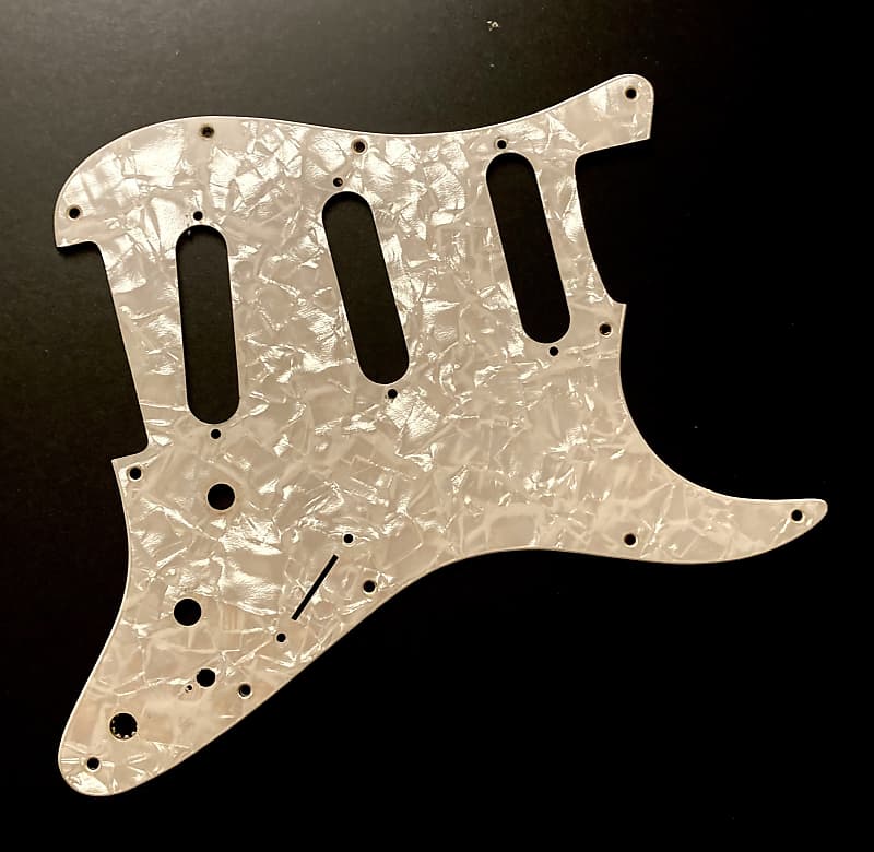 Pearloid Strat pickguard | Reverb