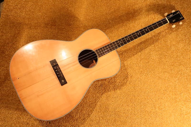 Vintage 1950s Harmony Tenor 4 String Acoustic Guitar Clean | Reverb