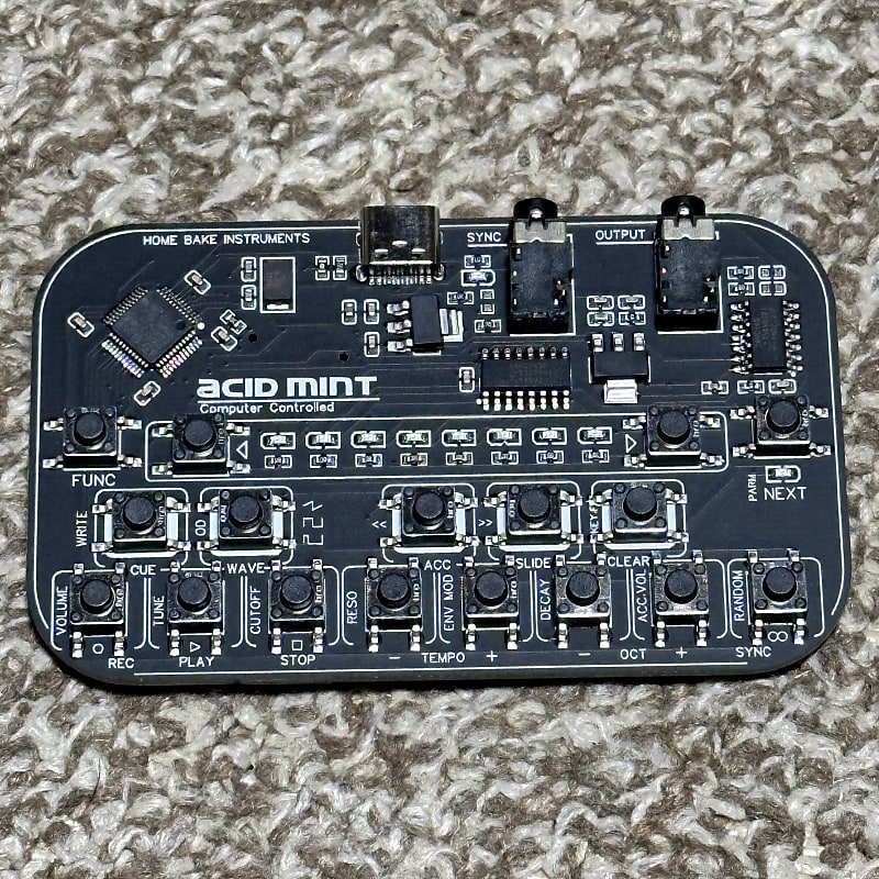 Home Bake Instruments ACID MINT BASS SYNTHESIZER | Reverb