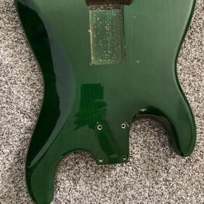 Warmoth Guitar Body Dragonburst Strat Style | Reverb