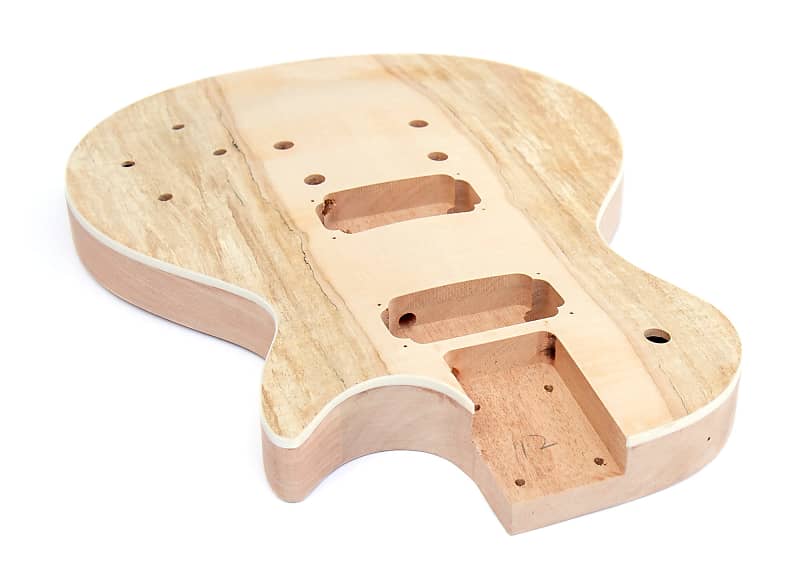 Singlecut Spalted Maple Bolt On Build Your Own Guitar Kit | Reverb