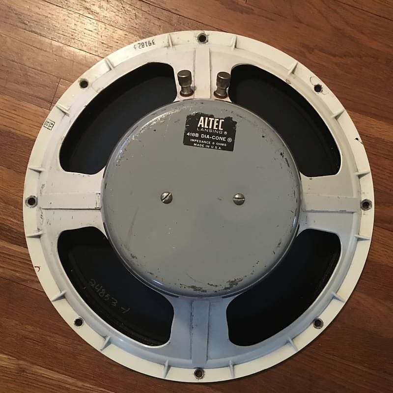 Altec 418B Dia Cone 15" Guitar Amp Speaker. 8 Ohms | Reverb