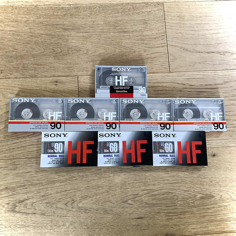 Sony - HF90 + HF60 - Lot of Eight Cassette Tapes - 90 / 60 | Reverb