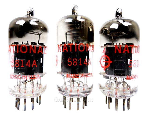 National Electronics 5814A Vacuum Tube Made in USA Set of 3 | Reverb