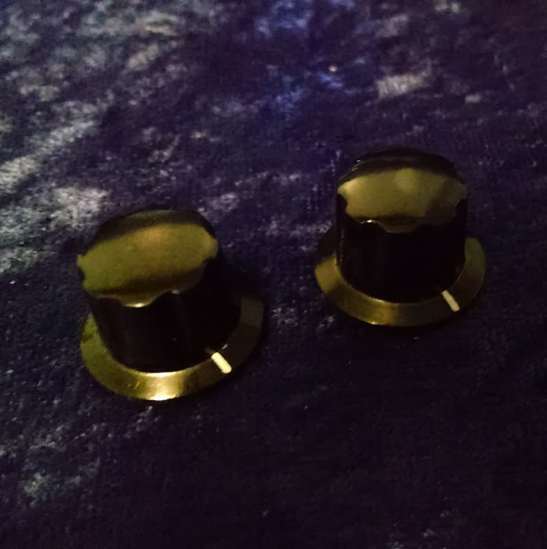 USA Made mini black pointer knobs 2x | Reverb