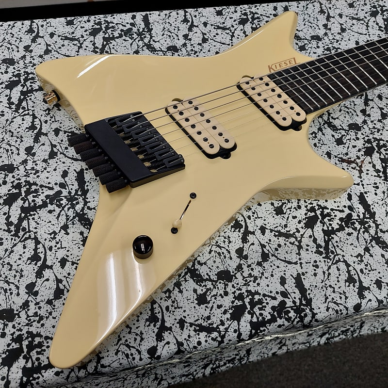 Kiesel Type X 7 String Fan-Fret Cream White | Reverb