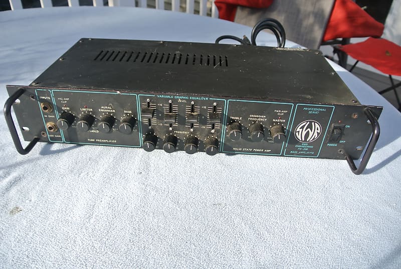 Vintage SWR PB-200 Bass Guitar Rack Tube Amp Amplifier Head | Reverb