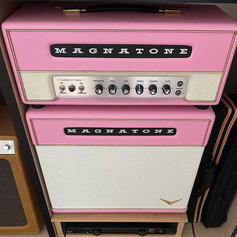 Magnatone Super 15 Head & Cab 2022 - Pink | Reverb
