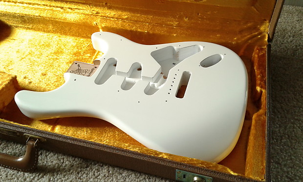 Warmoth Strat Body - Alpine White - lightweight! | Reverb