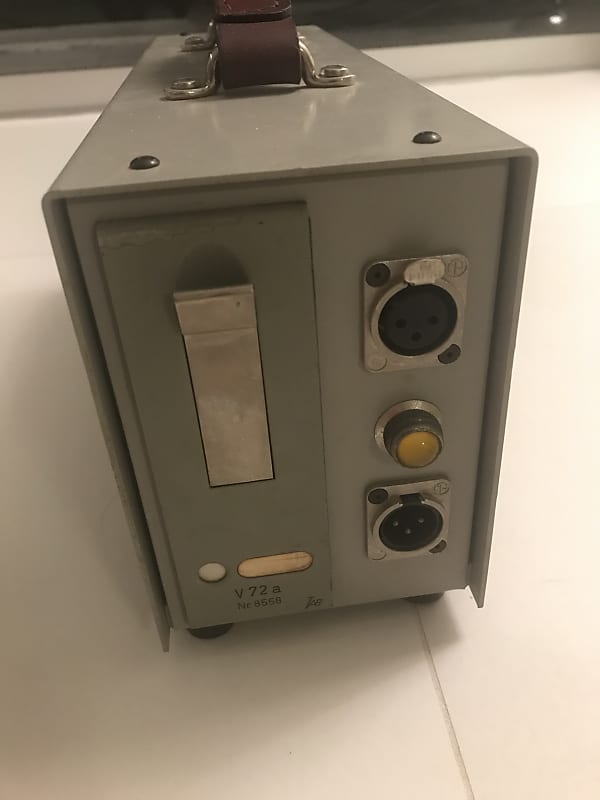 Tab V72a 60s vintage tube mic pre amp in lunchbox beatles | Reverb