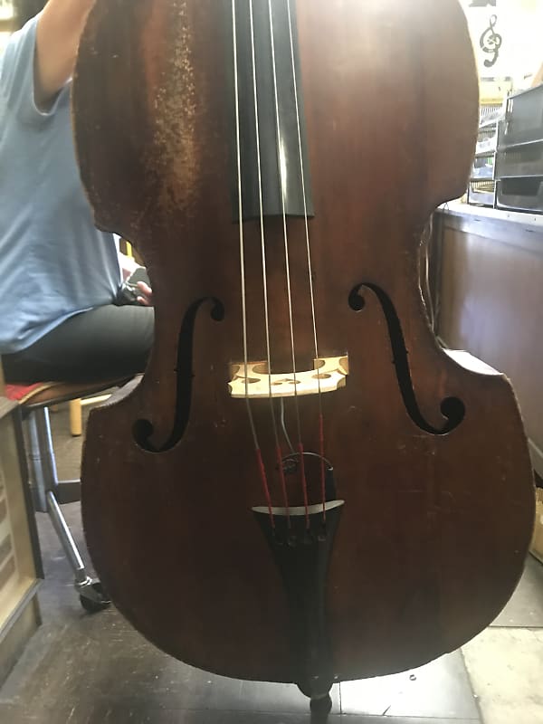 Bohemian 3/4 flatback vintage upright bass early 1900s brown | Reverb