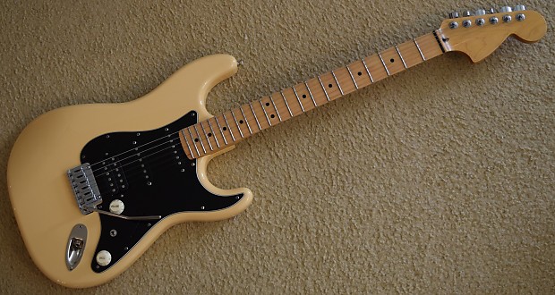 Cream Stratocaster w/Stainless Steel Frets, Dimarzio pickups, | Reverb
