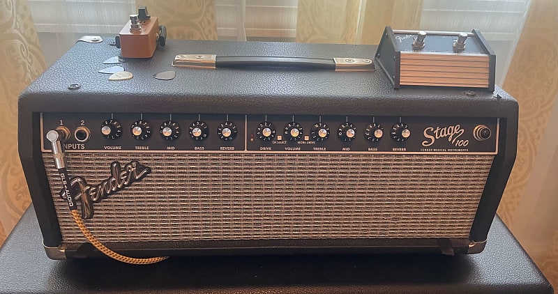 Fender Stage 100 SS Head Black | Reverb