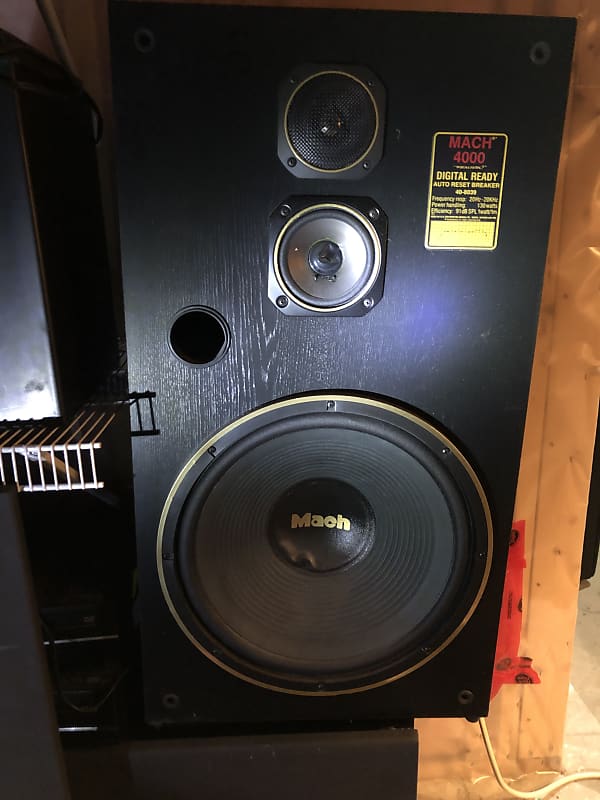 Realistic Mach 4000 - Speakers Black | Reverb