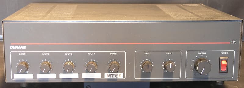 Dukane 125 Public Address Pa System Amplifier 125 Watt Output | Reverb