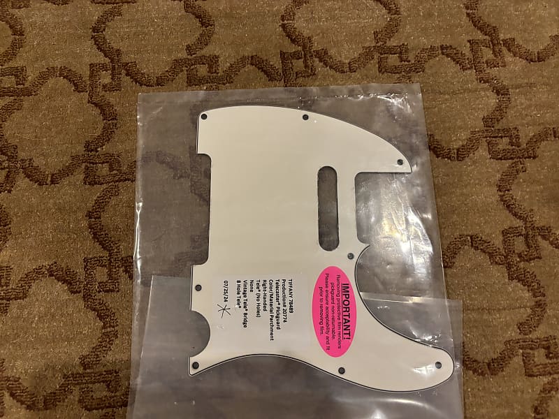 Warmoth Telecaster Pickguard - Parchment | Reverb