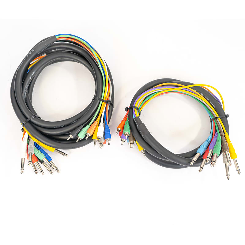 Hosa 8 Channel RCA Male to 1/4" Male Snake Cables - | Reverb Canada