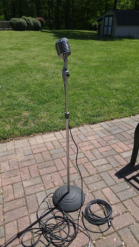 Vintage Shure 55C Fatboy mic set 1940's 1950's with original | Reverb