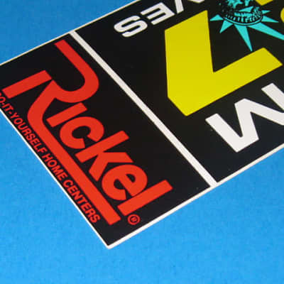 old stock 1991 WNEW-FM 102.7 Where Rock Lives and Rickel (two | Reverb