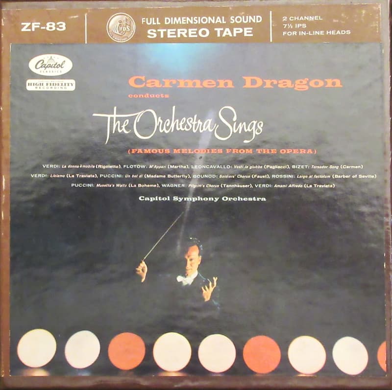 THE ORCHESTRA SINGS CAPITOL 2-TRACK STEREO TAPE | Reverb