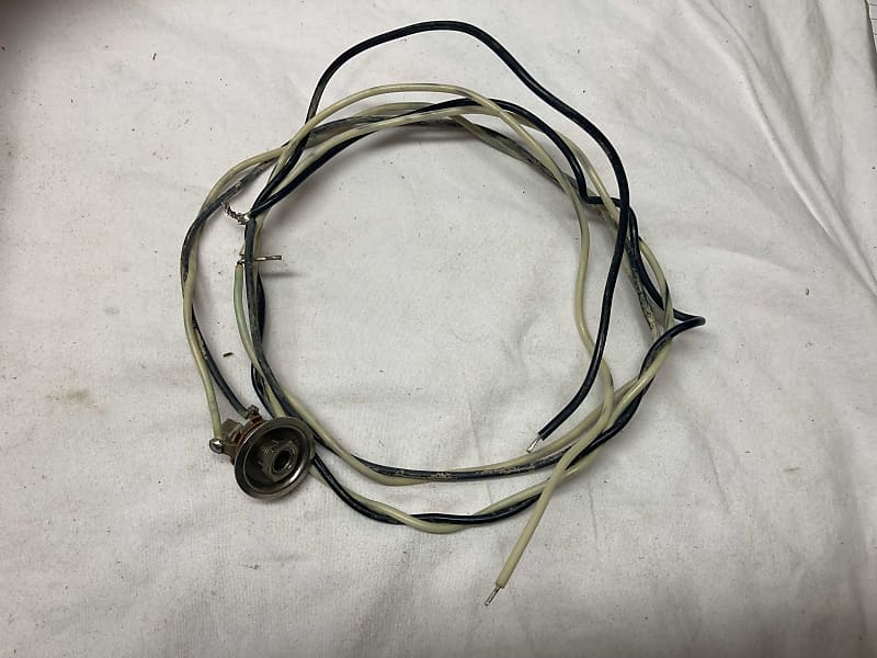 Vintage Fender Speaker Wire and Jack | Reverb
