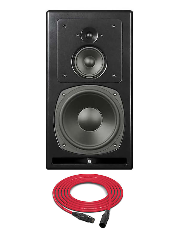 PSI Audio A25-M | High-Powered 3-Way Studio Monitor | Single | Reverb