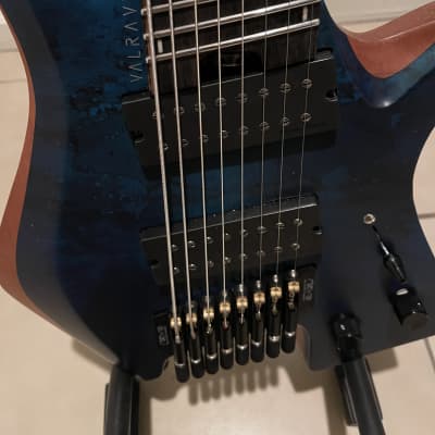 Valravn 8 String Headless Guitar 2022 Blue Ukraine Custom | Reverb