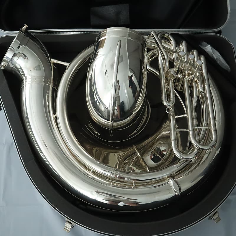 Yamaha Model YSH-411S Professional Sousaphone in Silver Plate | Reverb