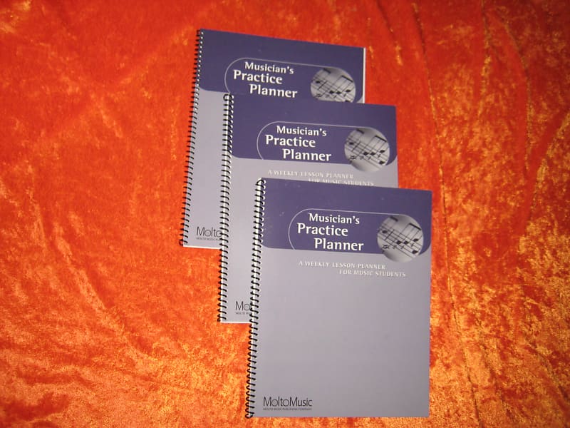 Three (3) Musician's Practice Planner Books | Reverb
