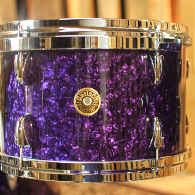 Gretsch USA Custom Purple Marine Pearl Drum Set - 22,10,12,16 | Reverb