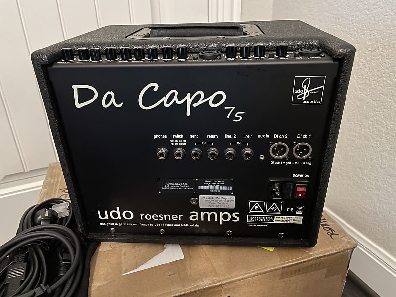 Udo Roesner De Capo 75 Acoustic Guitar Amp | Reverb