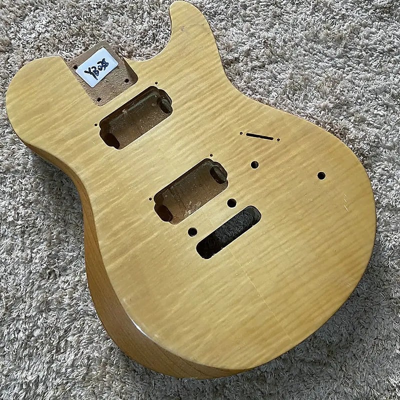 Tiger Maple Top Telecaster Tele Style HH Guitar Body | Reverb
