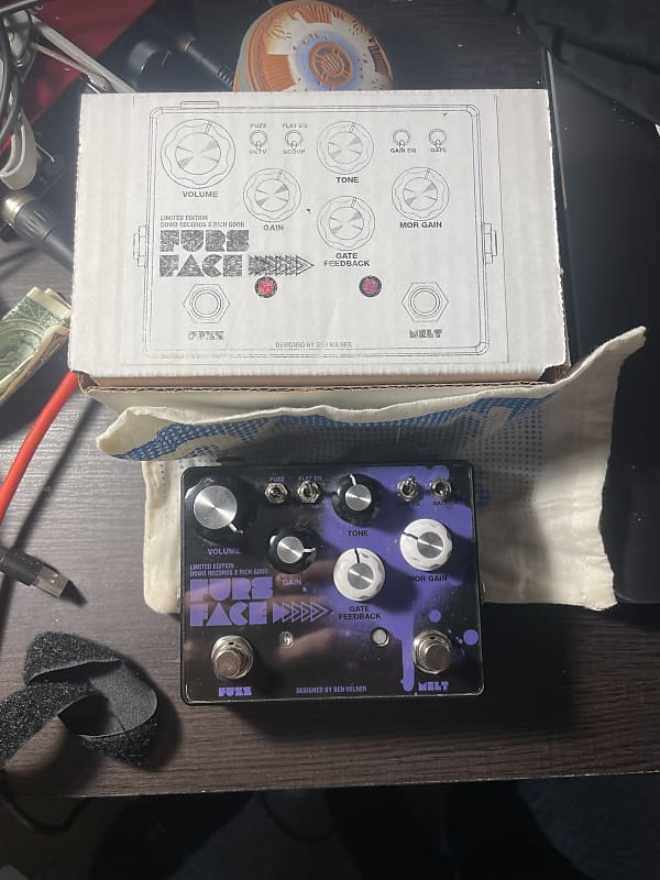 Dowd Records Fuzz Face 2022 - Black and Purple | Reverb