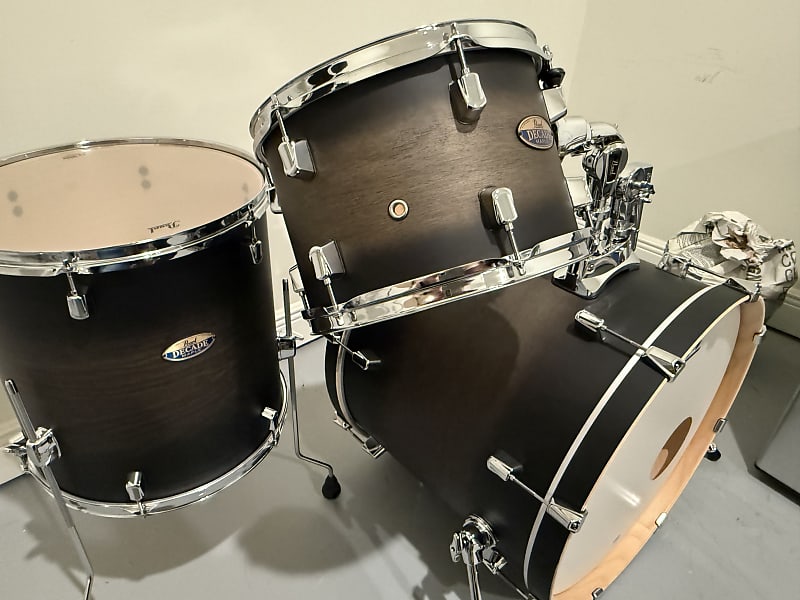 Pearl Decade maple 3 pice. Set 2016-2020 - Black face | Reverb