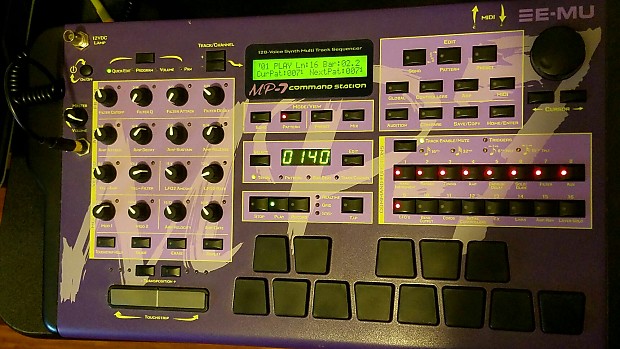 E-MU MP-7 Command Station 2001 Matte Purple | Reverb