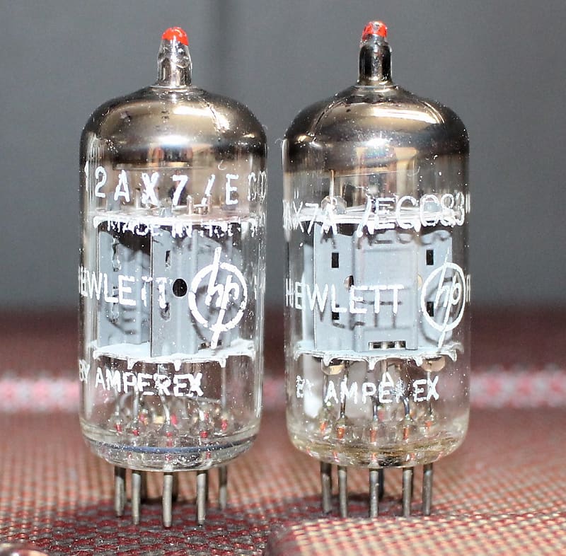 AMPEREX 12AX7 BUGLE BOY ECC83 HOLLAND PERFECT MATCH PAIR | Reverb UK