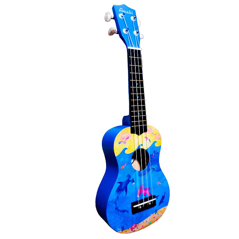 Amahi Penguin Tropical Series Soprano Ukulele Under The Sea | Reverb