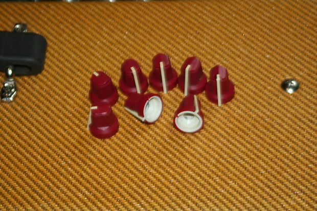 Vintage Fender Red Knobs for Amplifiers | Reverb
