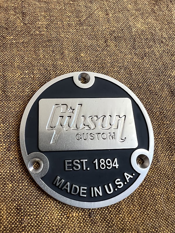 Black Gibson Custom Shop Badge Les Paul Historic Reissue R5 | Reverb