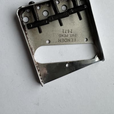 52 Fender Telecaster Bridge PAT.PEND. Tele Serial 2671 Number | Reverb