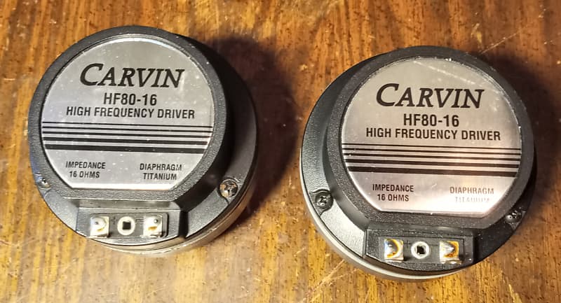 Rare Carvin Hf80 16 Ohm Pair Drivers 80 Watts Made In USA | Reverb