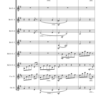 Clarinet Choir Sheet Music: Score and Parts - Serenade for | Reverb