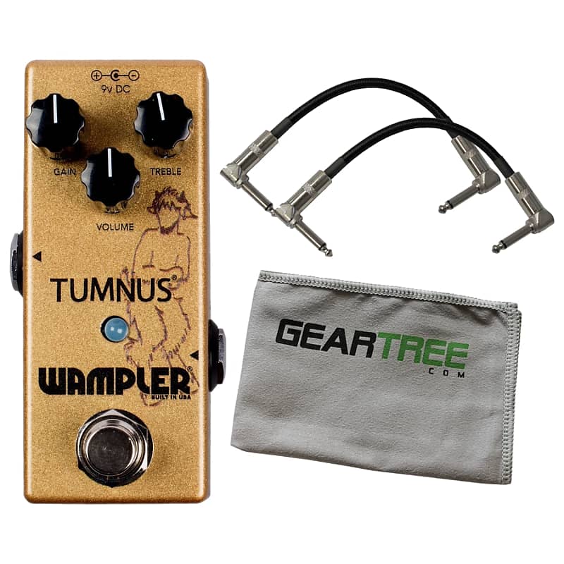 Wampler Tumnus Overdrive Pedal UPDATED w Patch Cables and | Reverb