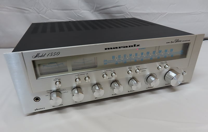 Vintage Marantz 1550 AM/FM Stereo Receiver - 50 Watts Per | Reverb