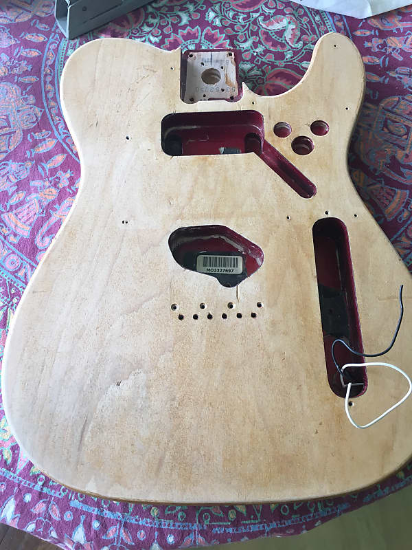 Fender Telecaster body 2010 unfinished/stripped, MIM Mexico | Reverb