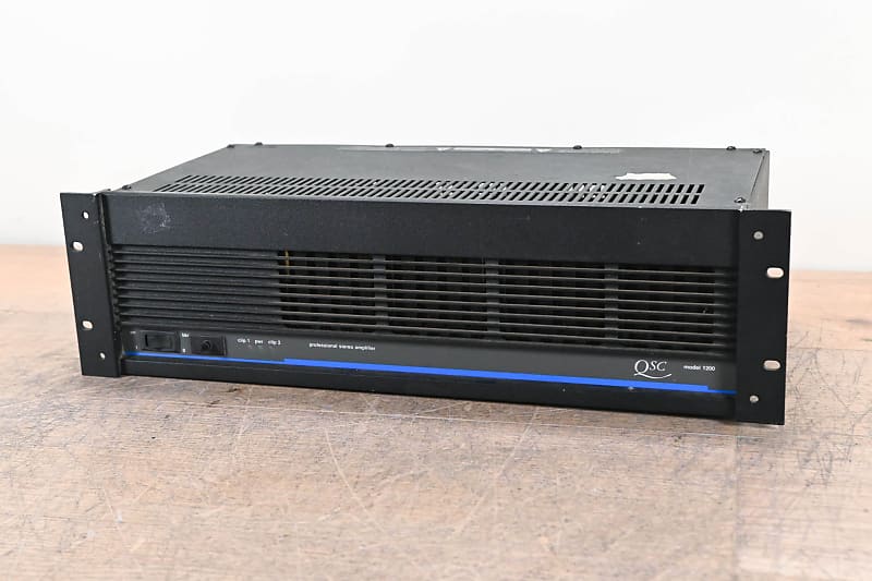 QSC Model 1200 2-Channel Power Amplifier CG008M9 | Reverb