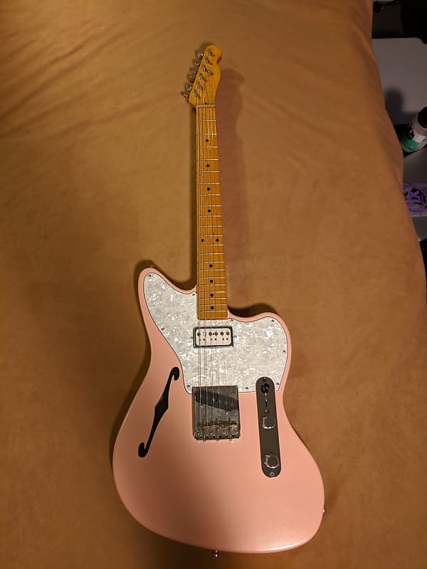 Fender Jazzcaster / Telemaster Semi-Hollow Shell Pink | Reverb